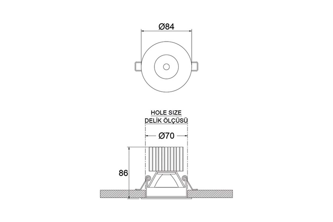 Bootes D1 | Recessed Luminaires | Indoor – Novalux Lighting Turkey