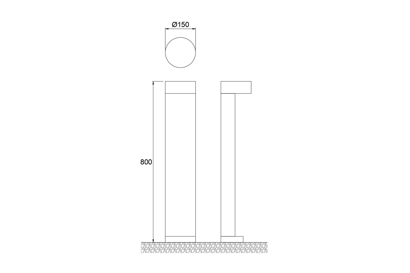 Ilgin 80 | Bollard Luminaires | Outdoor – Novalux Lighting Turkey