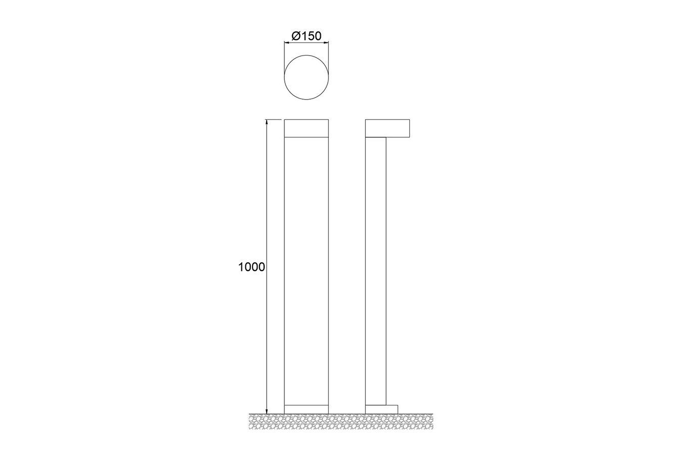 Ilgin 100 | Bollard Luminaires | Outdoor – Novalux Lighting Turkey